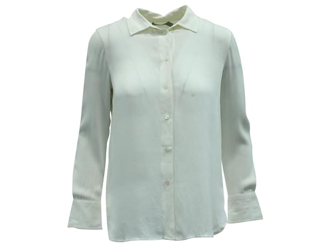 Vince Button Down Shirt in White Silk ref.571104 - Joli Closet