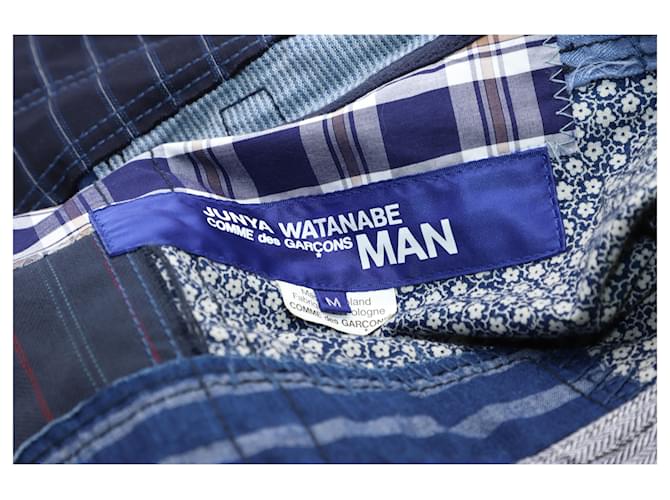 Junya Watanabe Patchwork Rain Jacket in Navy Blue Nylon ref.591914 ...