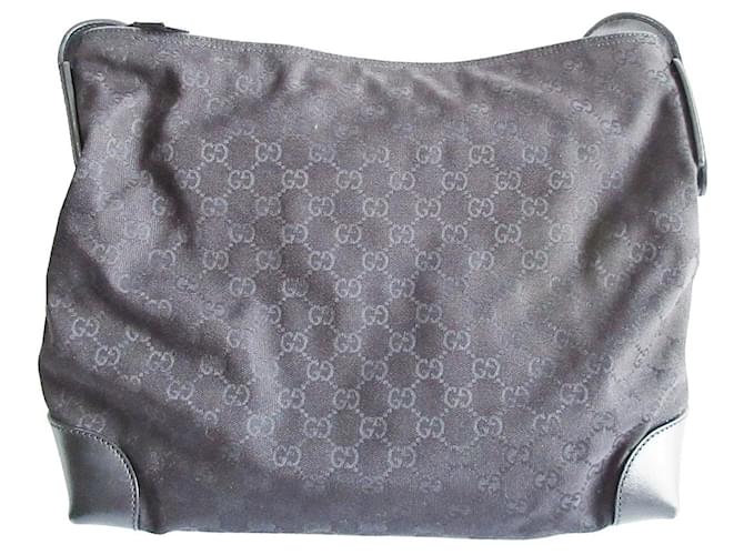 Gucci GG pattern Black Leather ref.614853 - Joli Closet