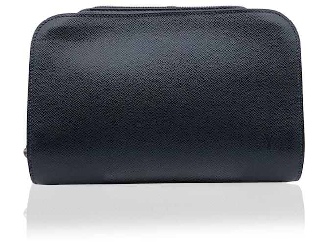 Louis Vuitton Vintage Green Taiga Leather Baikal Clutch Pouch Bag ref ...