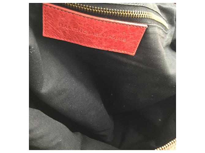 Balenciaga Moto Red Leather Hobo Bag ref.641267 - Joli Closet