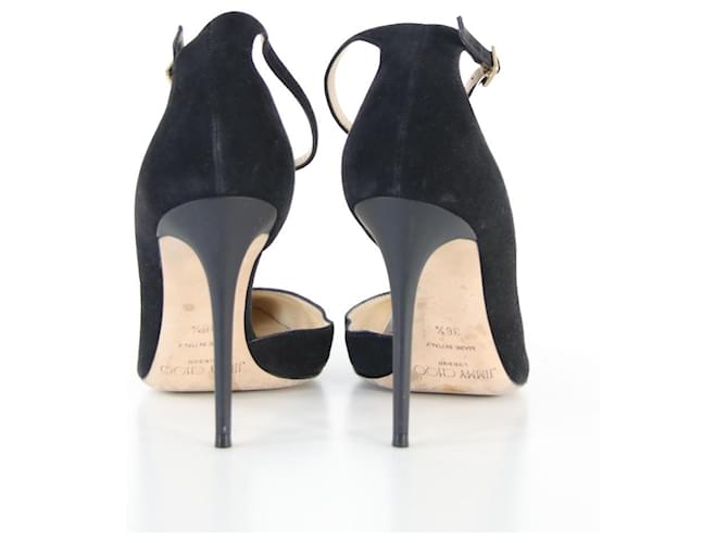 Jimmy Choo pumps 36.5 Black Deerskin ref.642725 - Joli Closet