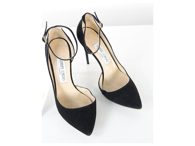 Jimmy Choo pumps 36.5 Black Deerskin ref.642725 - Joli Closet