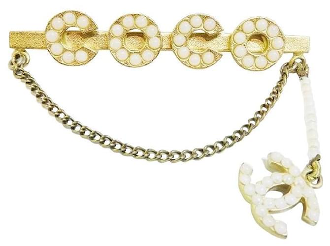 * Chanel CHANEL Coco Mark Fausse Broche Perle 01Un accessoire de marque ...