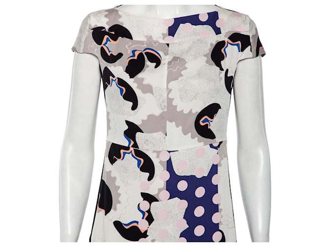 Diane Von Furstenberg DvF silk Asami dress Black Multiple colors ref ...