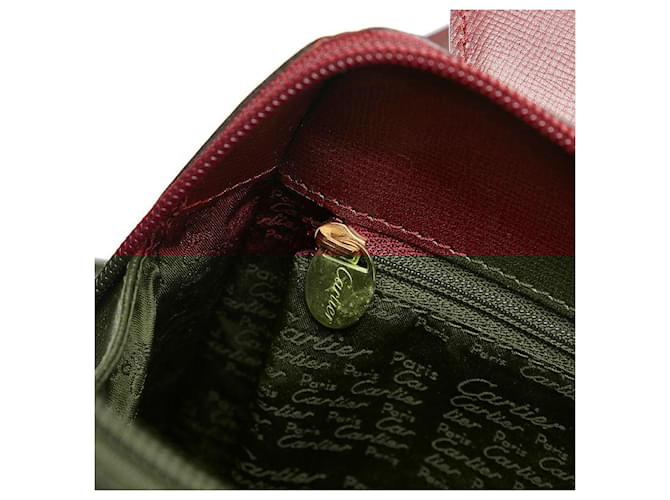 Cartier Must De Cartier Leather Backpack red Pony-style calfskin ref ...