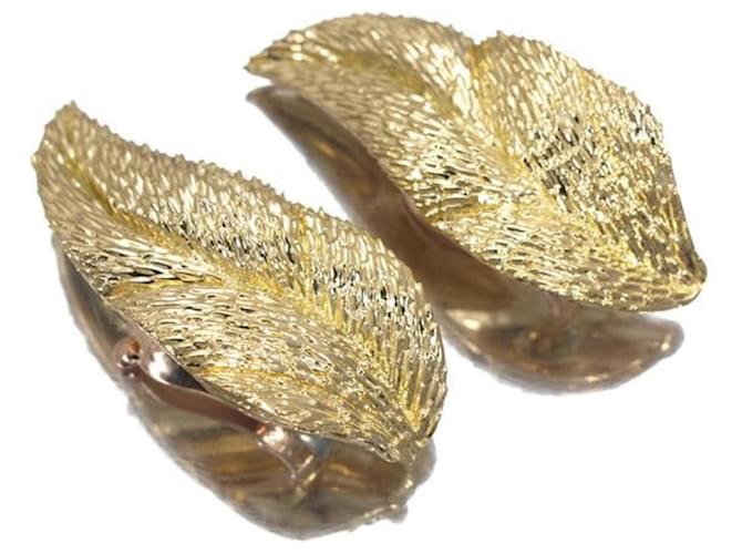 Van Cleef & Arpels Blattgoldohrringe Gelb Weißgold Gelbes Gold ref ...