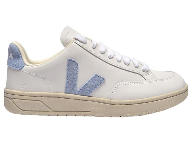 V-12 Sneakers - Veja - White/Steel - Leather Multiple colors ref.741074 ...