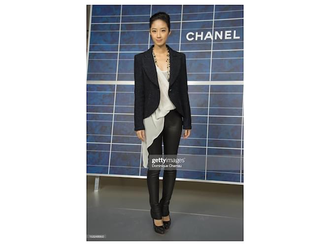 Chanel lesage tweed jacket Navy blue ref.757766 - Joli Closet