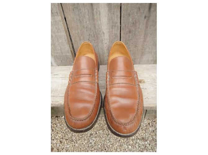 Paraboot moccasins size 43 Light brown Leather ref.791344 - Joli Closet