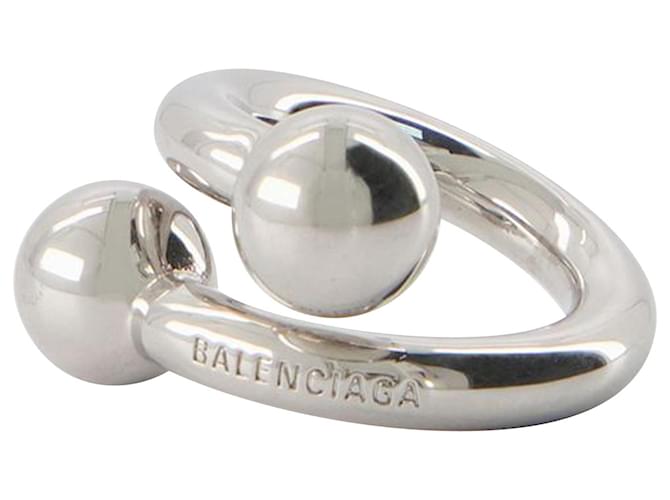 Bague Skate Ring - Balenciaga - Argent Argenté Métallisé ref.794679 ...