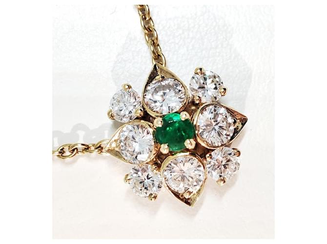 Van Cleef & Arpels Colar de ouro com diamantes Amarelo ref.808388 ...