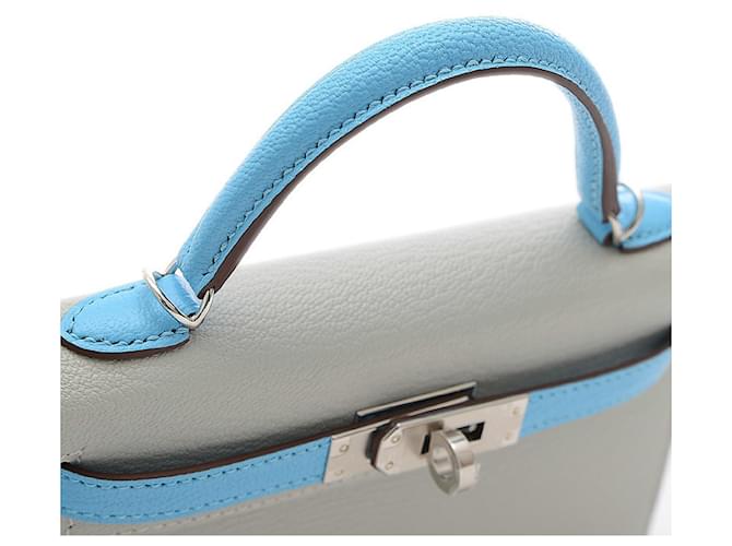 Hermès hermes kelly Light blue Leather ref.808498 - Joli Closet