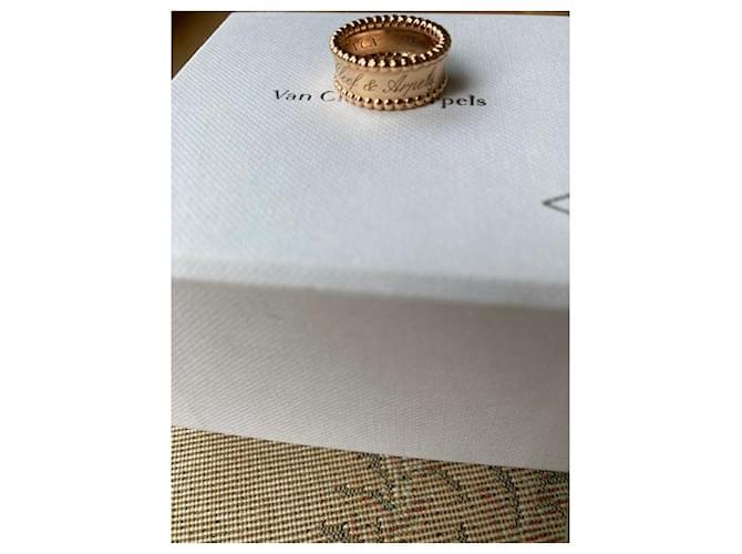 Van Cleef & Arpels Perlée signature Van Cleef Arpels ring Golden Pink ...