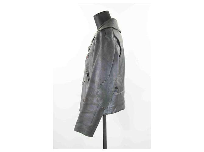 Louis Vuitton jacket 38 Grey Leather ref.857671 - Joli Closet
