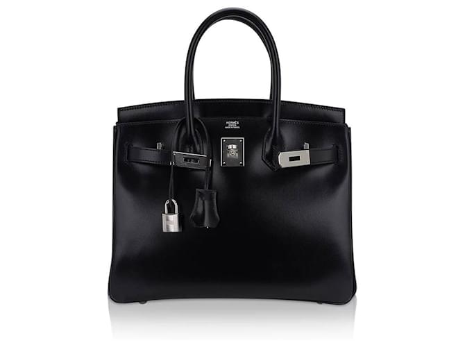 Hermès Birkin Box 30 Black Leather ref.864475 - Joli Closet