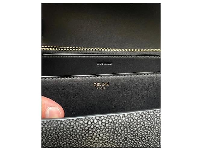 Céline celine classic model Dark blue Exotic leather ref.870364 - Joli ...