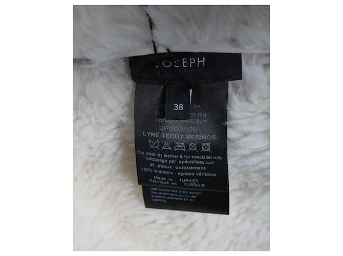 Joseph Lyne Reversible Shearling Coat in White Leather ref.925816 ...