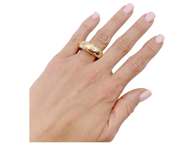 Chaumet ring, "Ring", In yellow gold, diamants. Diamond ref.935765 ...