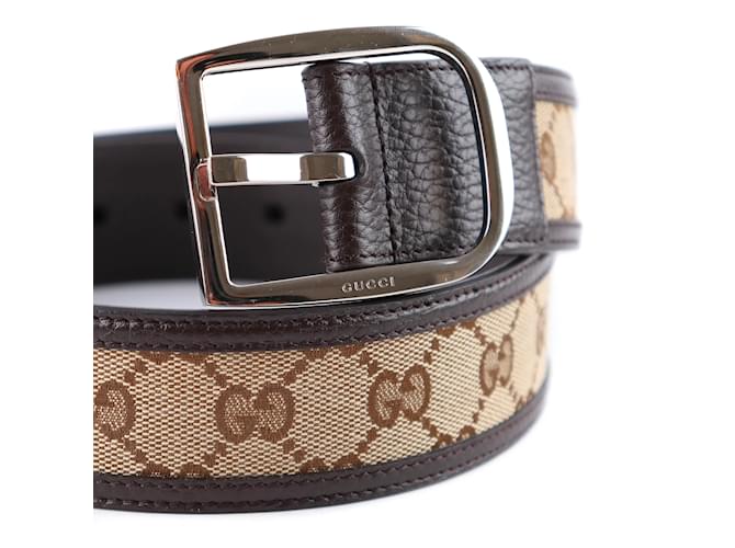 GUCCI Belts T.cm 75 leather Brown ref.999032 - Joli Closet