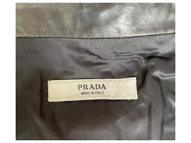 Prada Full leather Trench coat Black ref.1068019 - Joli Closet