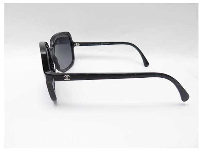 CHANEL LOGO CC SUNGLASSES 5319 BLACK RESIN + BLACK SUNGLASSES CASE ref ...