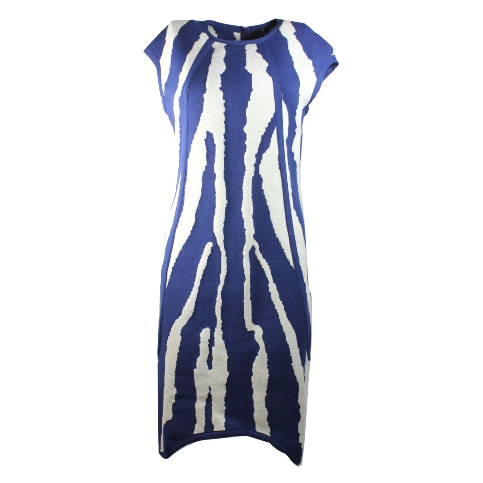 Fendi Sublime robe Viscose Elasthane Polyamide Blanc Bleu ref.5270 ...