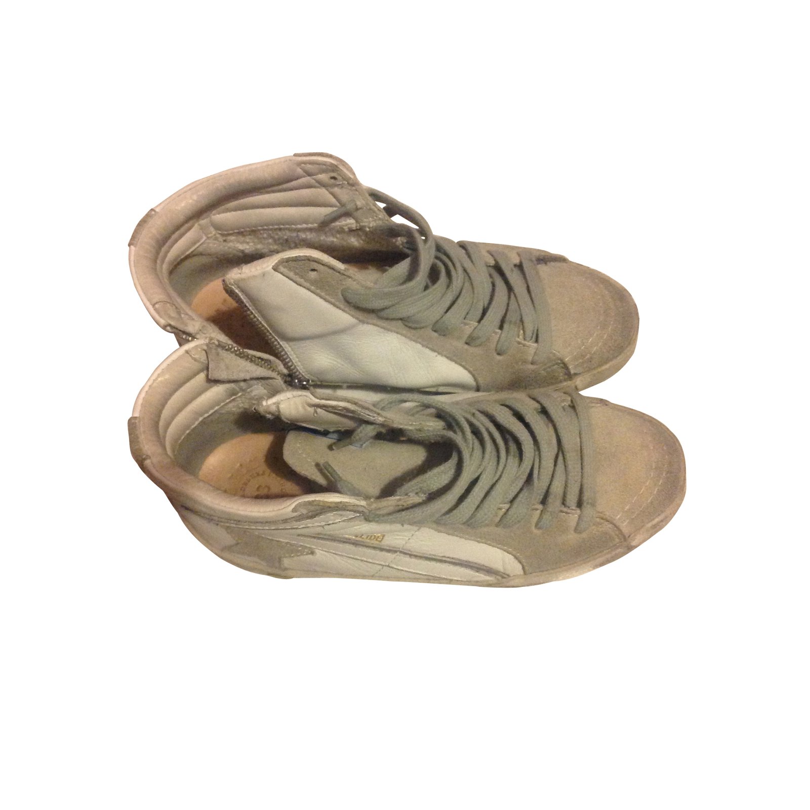 Golden Goose Sneakers Beige Leather ref.6700 - Joli Closet