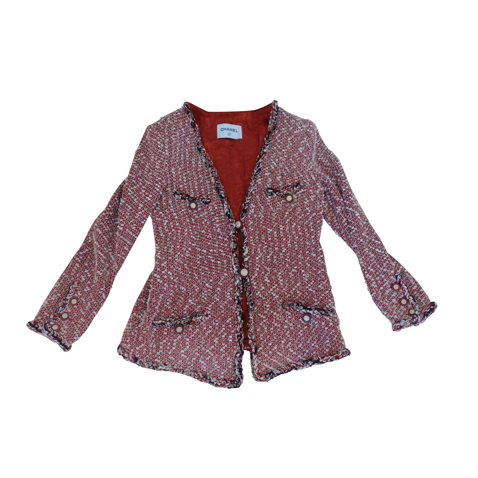 Chanel veste paris dallas 2014 Tweed Multicolore ref.6792 - Joli Closet