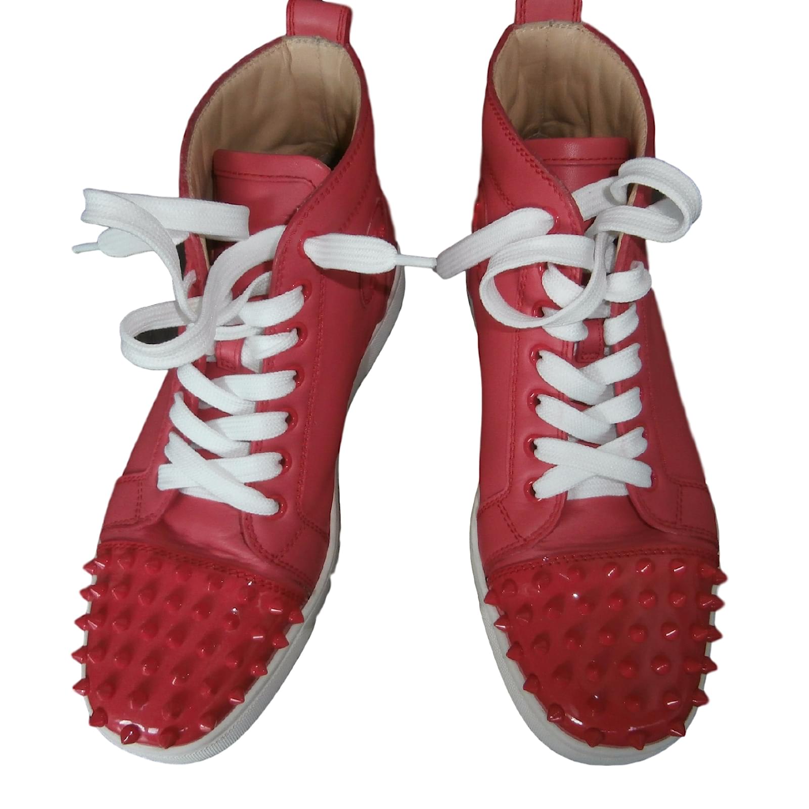 Christian Louboutin Sneakers Red Leather ref.10162 - Joli Closet