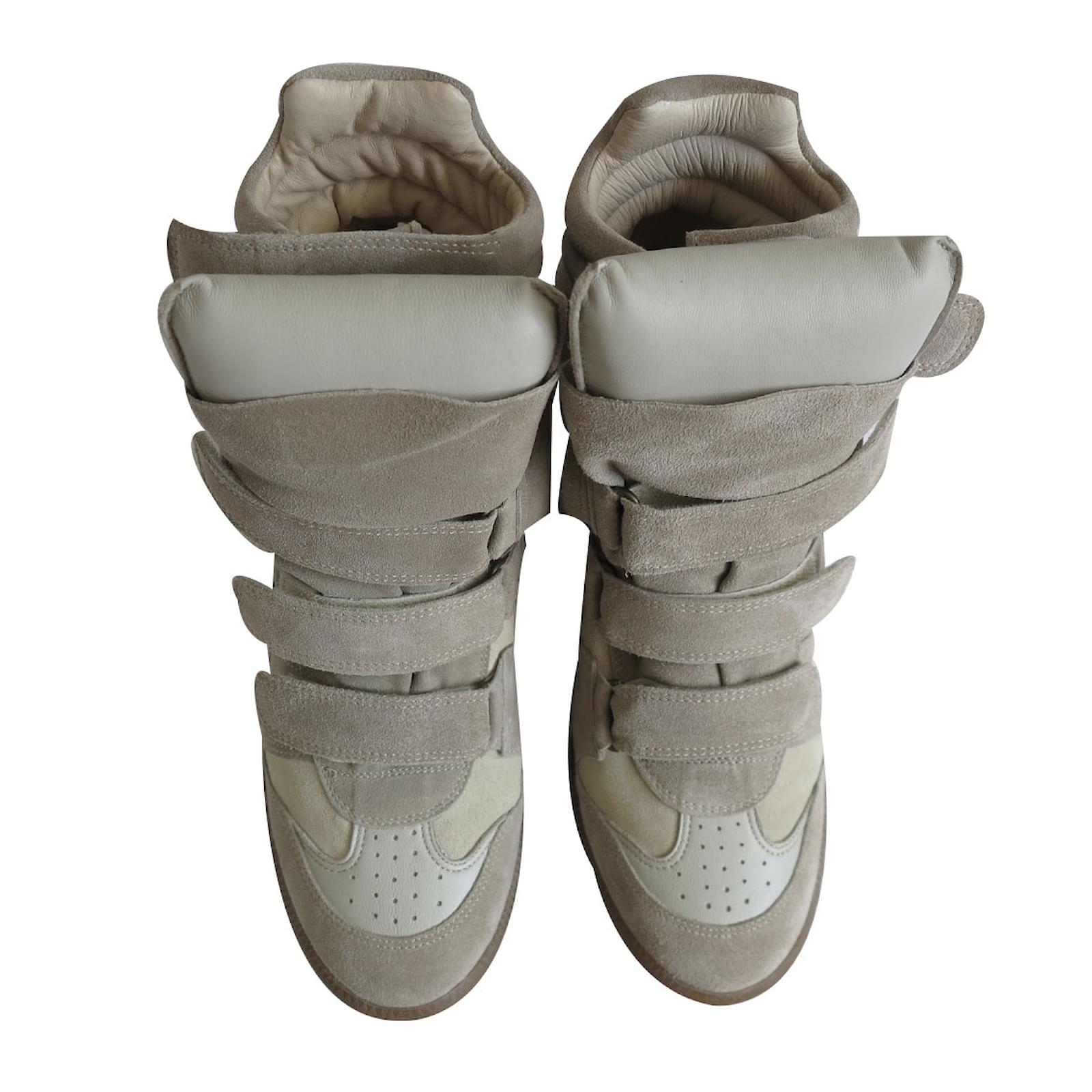 Isabel Marant sneakers Beige Leather ref.18618 - Joli Closet