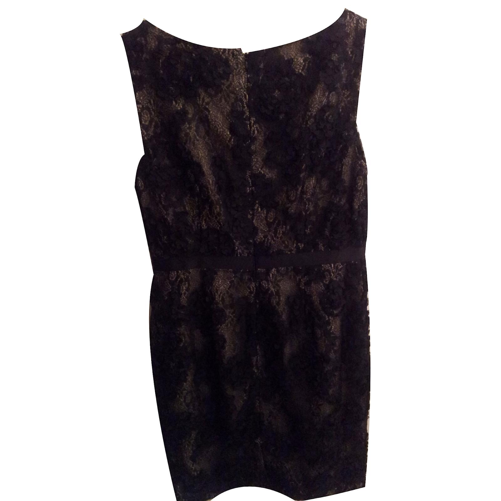 Calvin Klein Cocktail Dress Black Polyester Ref 19245 Joli Closet