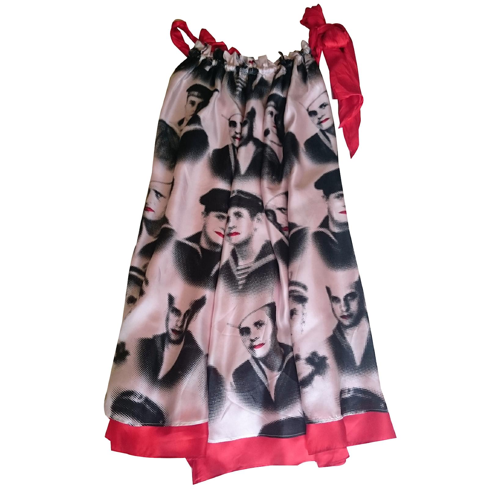 Jc De Castelbajac Robe mi longue Soie Multicolore ref.23627 - Joli Closet