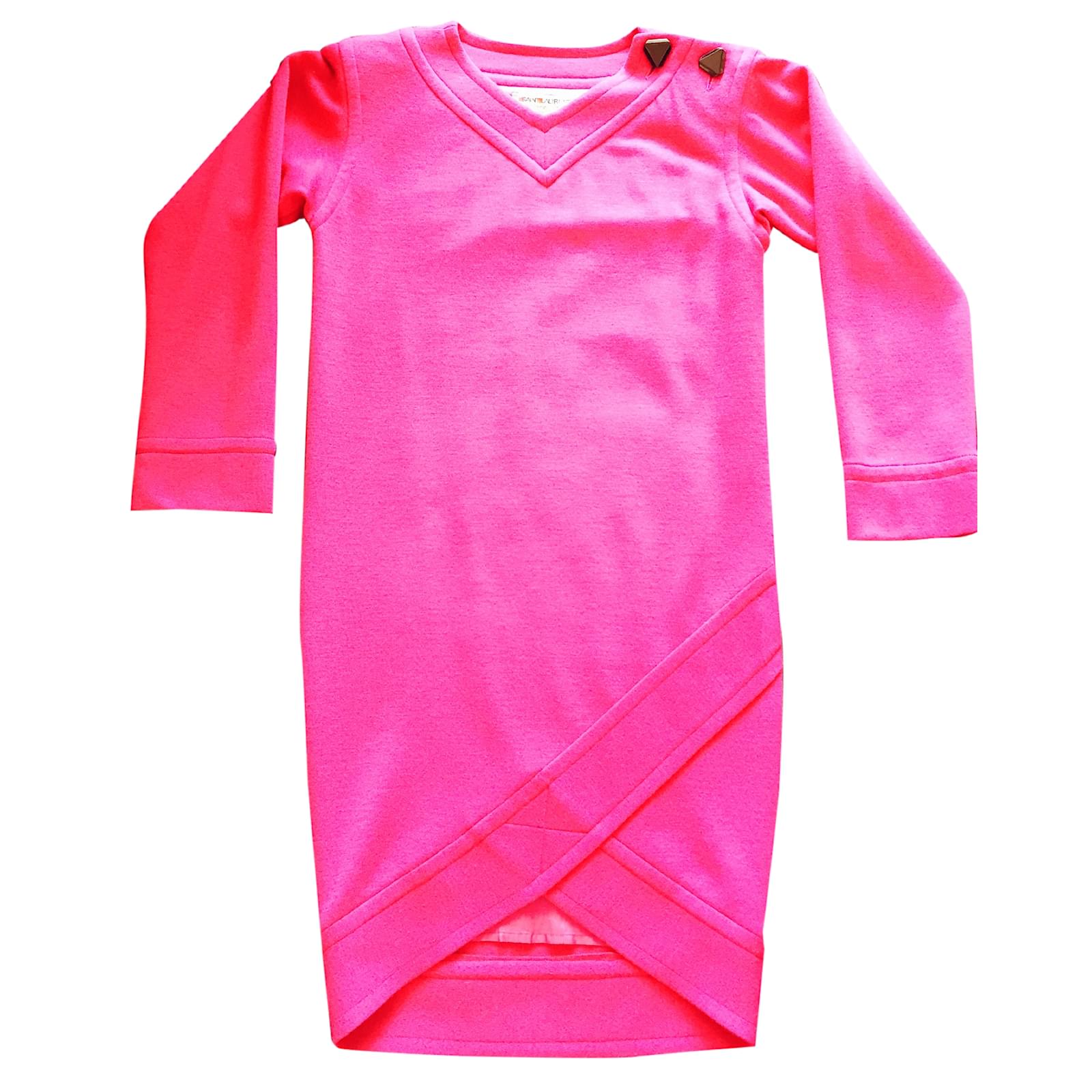 Yves Saint Laurent Dress Pink Wool ref.26462 - Joli Closet