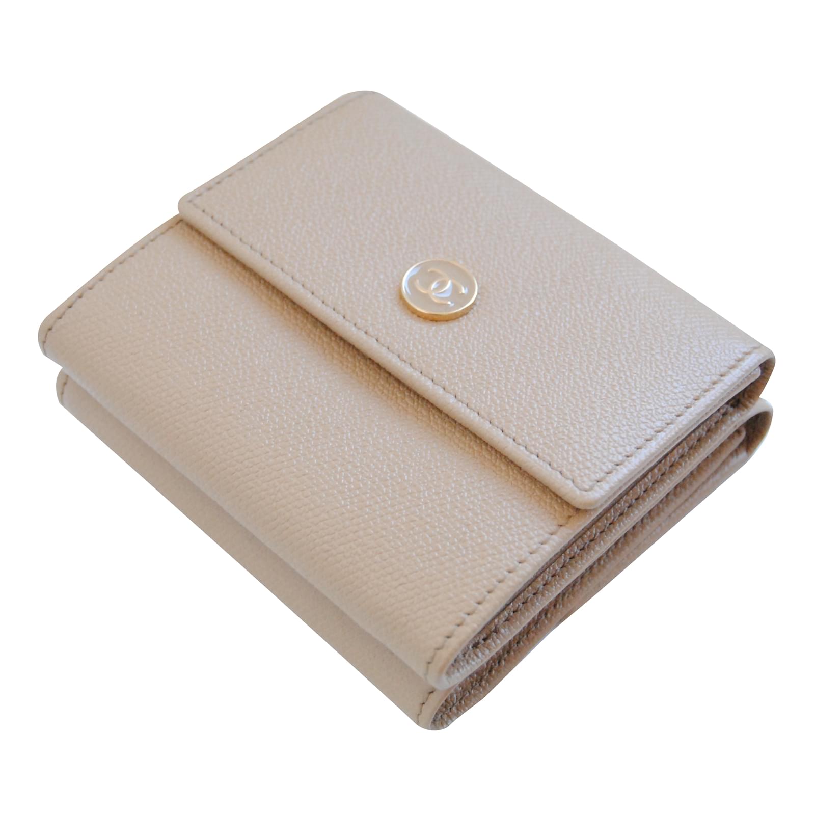 Chanel Purse Beige Leather ref.29016 - Joli Closet