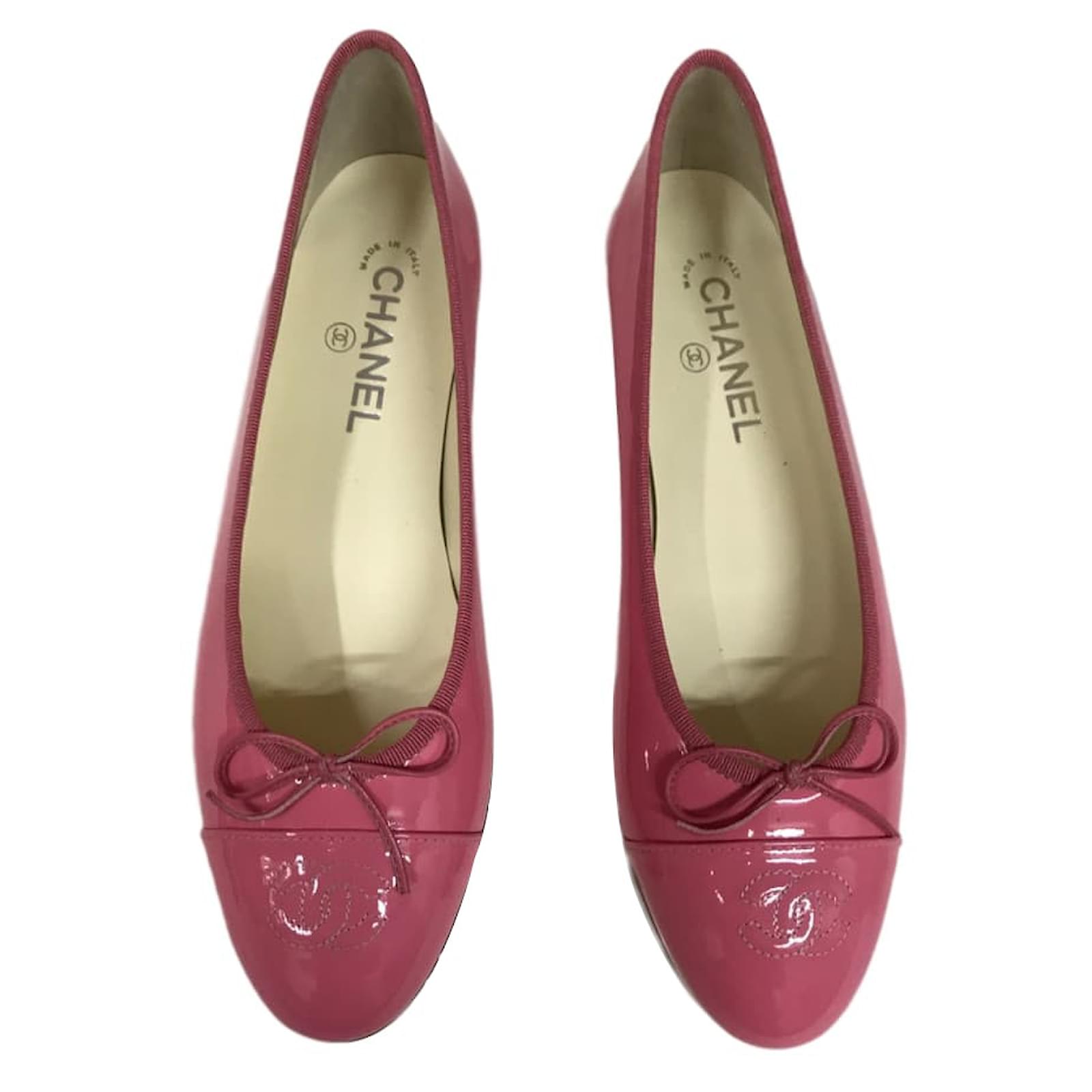 Chanel ballets pink Patent leather ref.40295 - Joli Closet