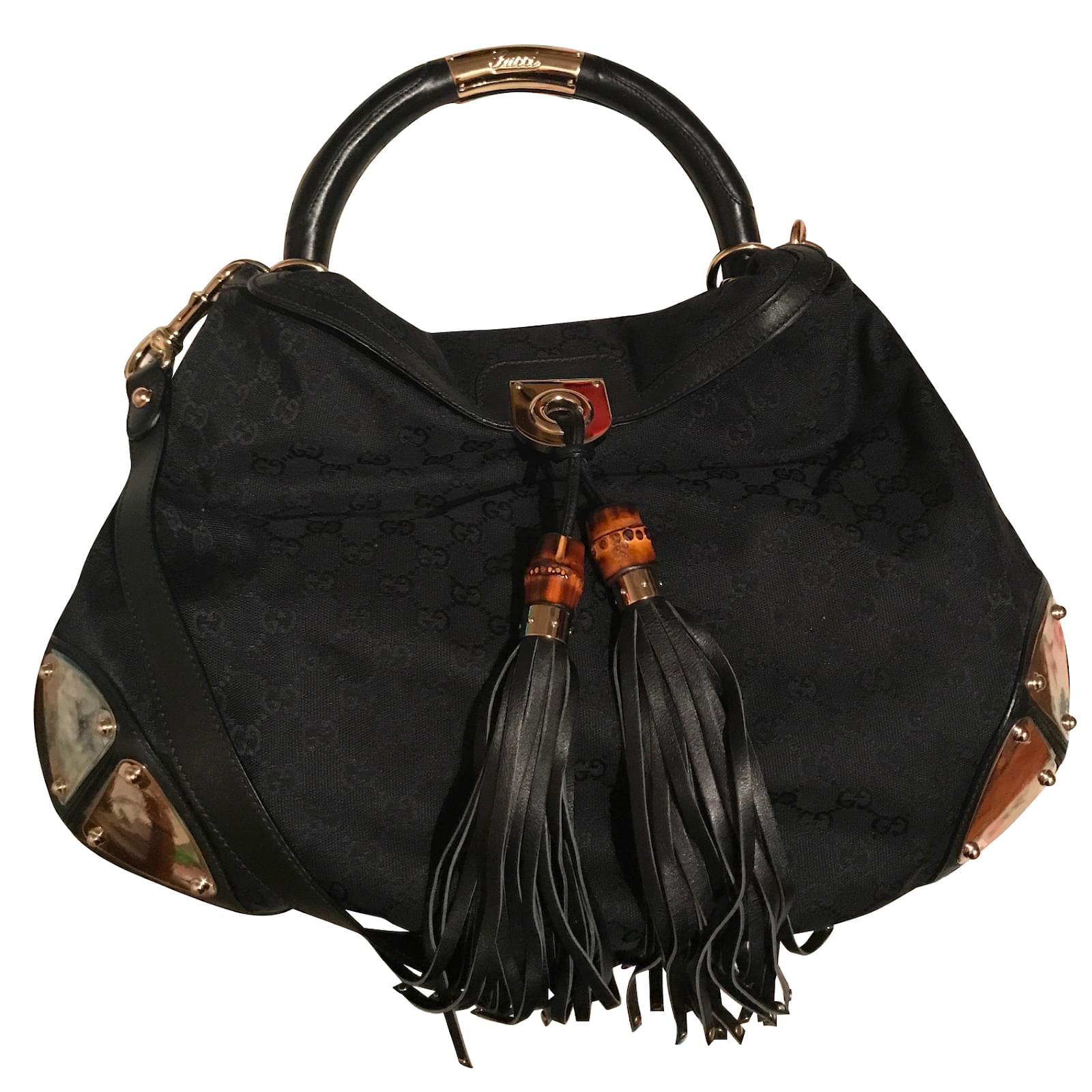 Gucci Indy Black Leather ref.42265 - Joli Closet