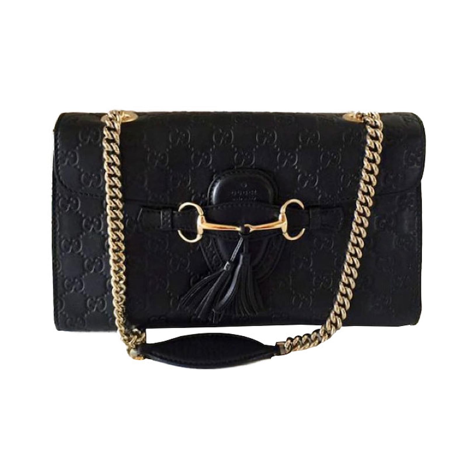 Gucci Handbag Black Leather ref.44107 - Joli Closet