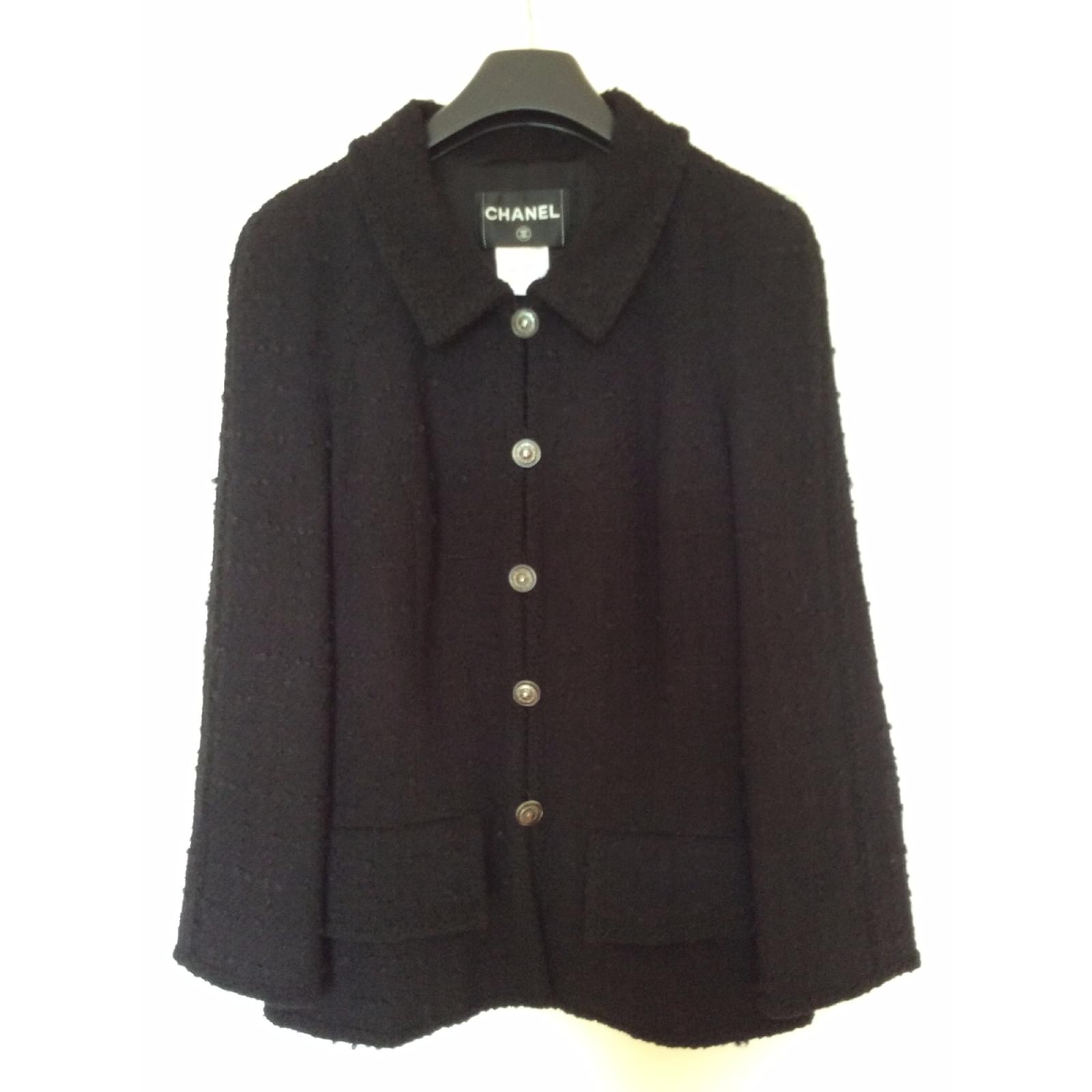 Chanel Jacket Black Wool ref.46659 - Joli Closet