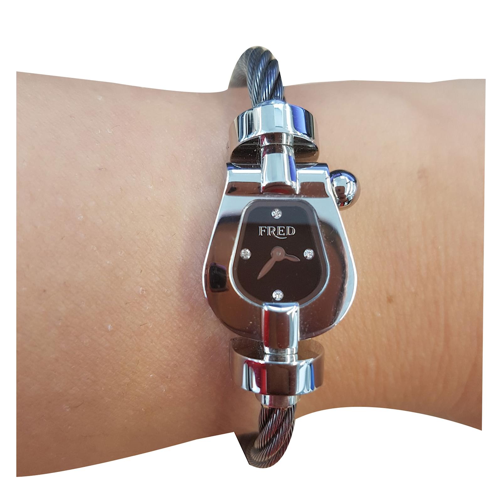 Fred Fine watches Silvery Steel ref.56244 - Joli Closet