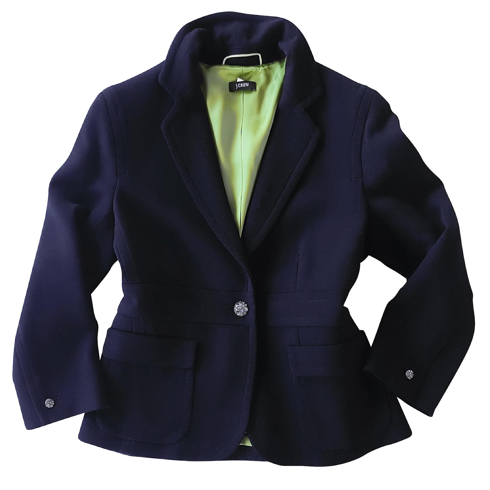 J.Crew Jackets Navy blue Wool ref.62702 - Joli Closet