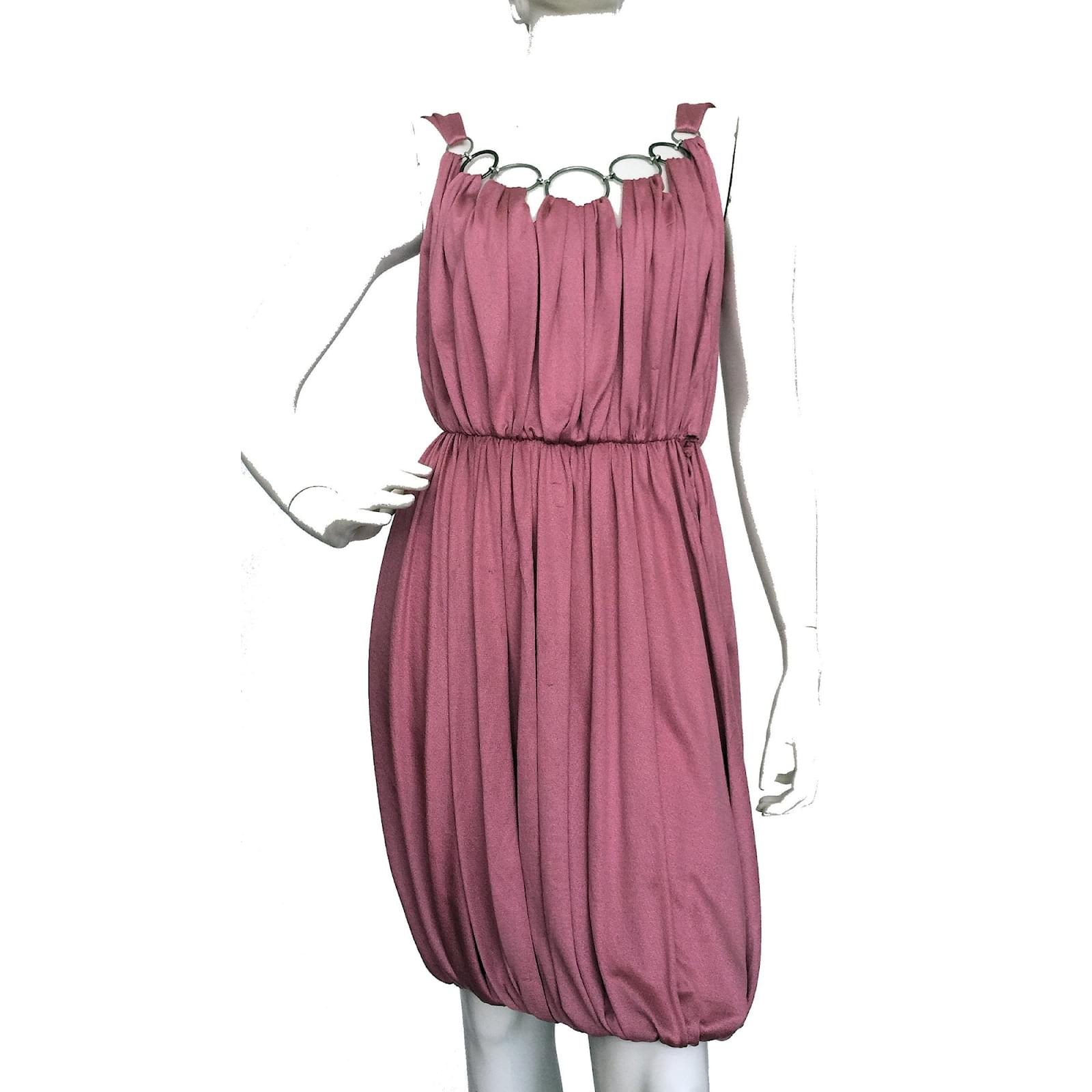 Escada Robes Soie Rose ref.66279 - Joli Closet