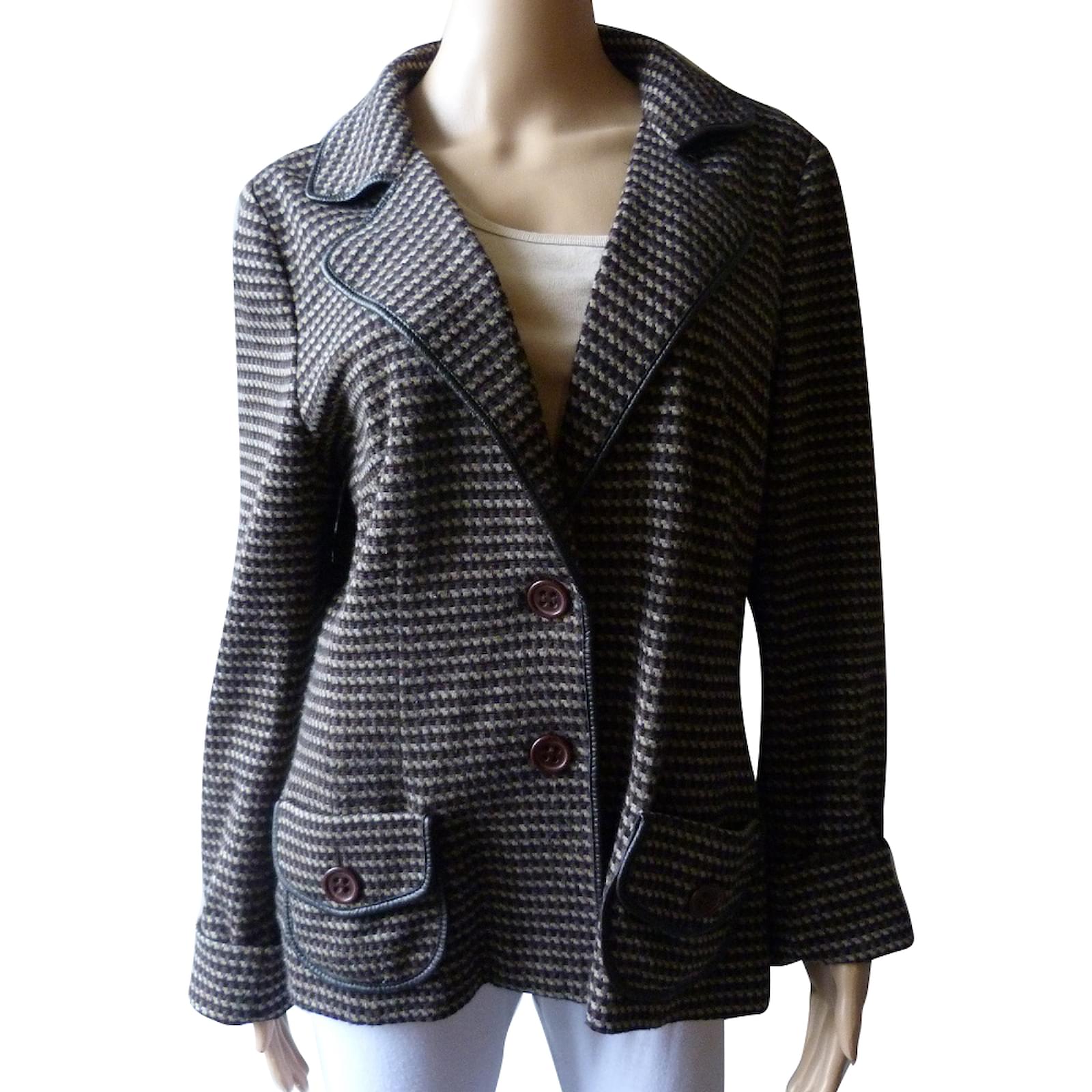 Gerard Darel Jackets Brown Acrylic ref.66998 - Joli Closet
