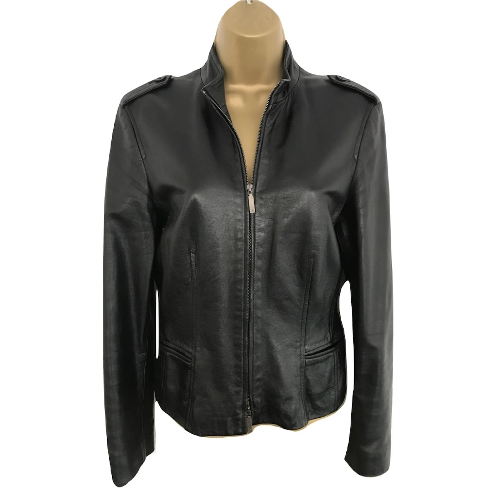 Cerruti 1881 Jackets Black Leather ref.67505 - Joli Closet