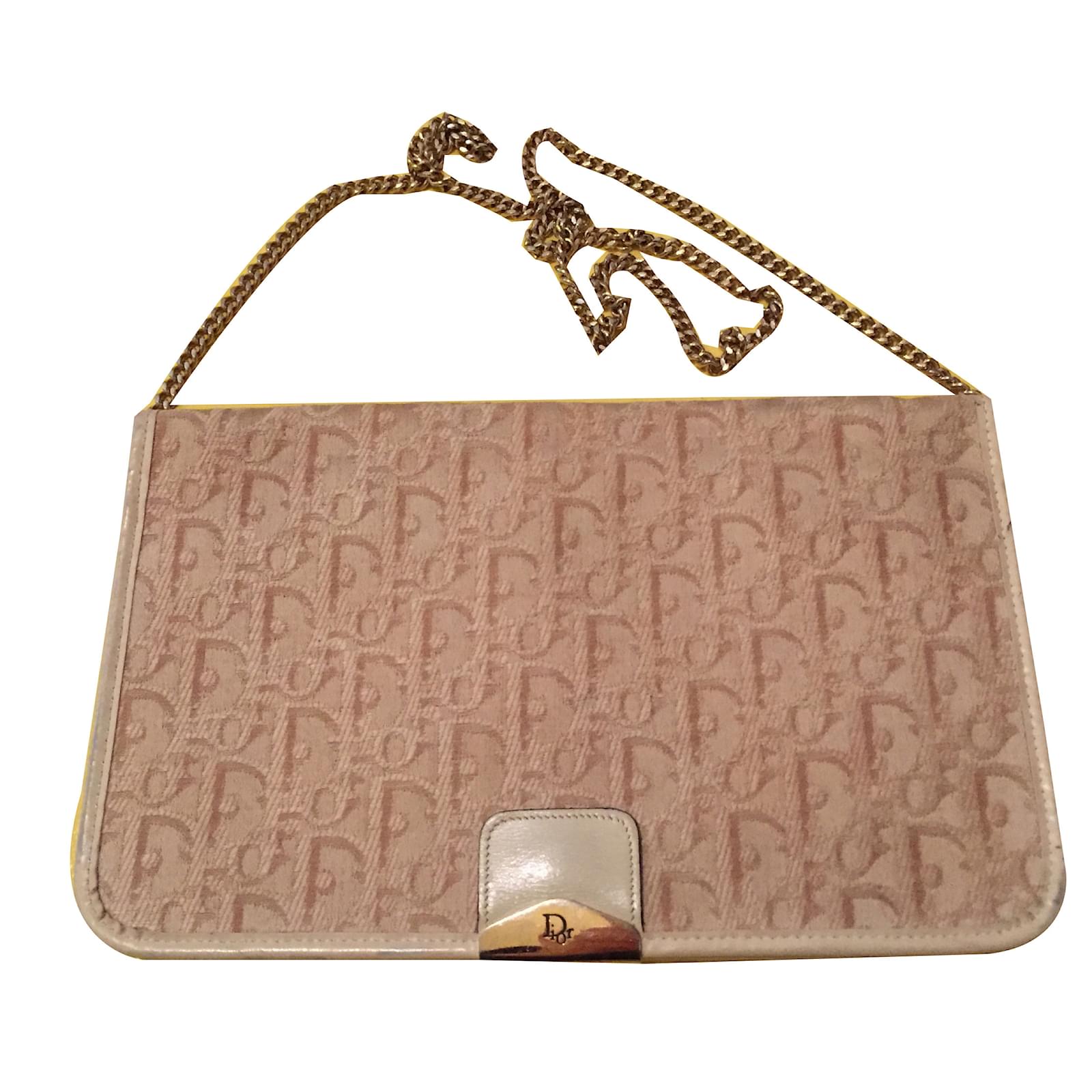 Christian Dior Handbags Beige Leather ref.75581 - Joli Closet