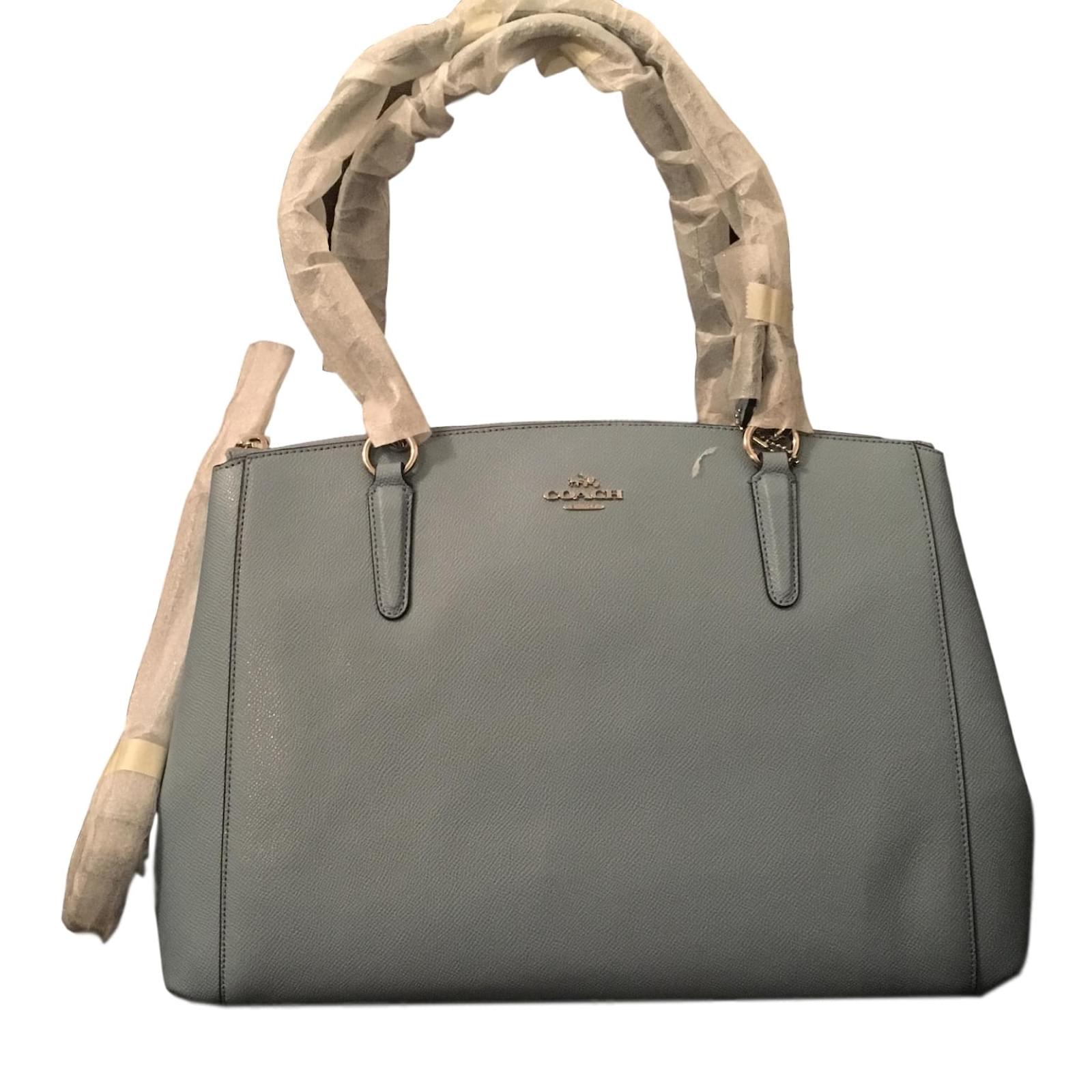 Coach Handbags Blue Leather ref.77316 - Joli Closet