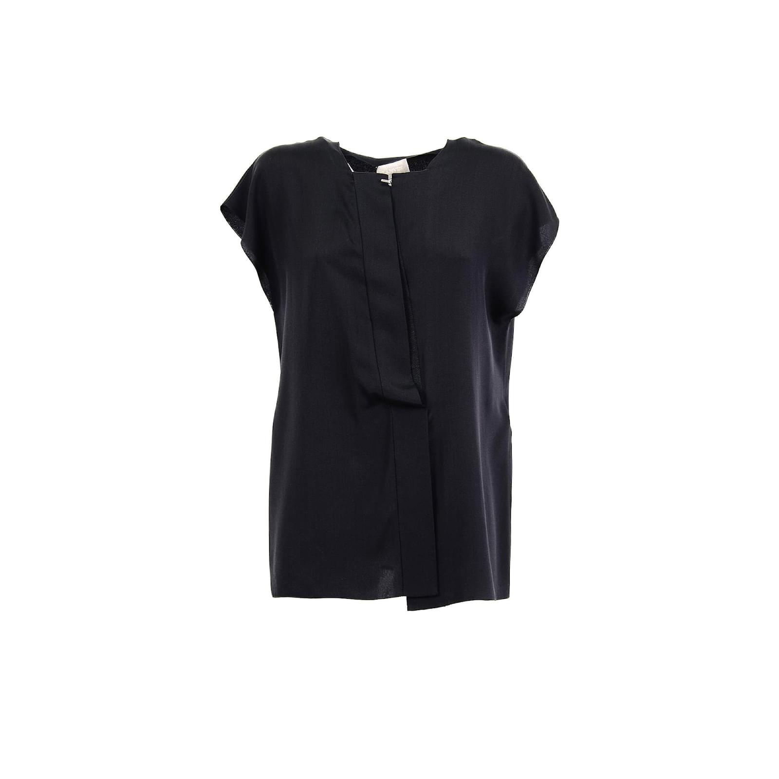 Lanvin Top Black Silk ref.77565 - Joli Closet