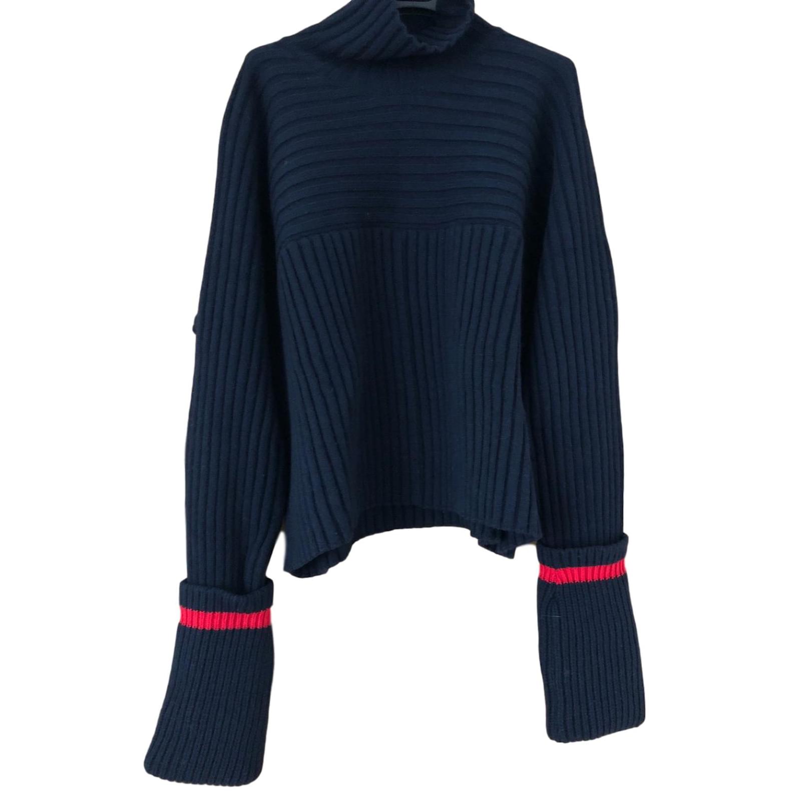 Céline Knitwear Navy blue Wool ref.77568 - Joli Closet