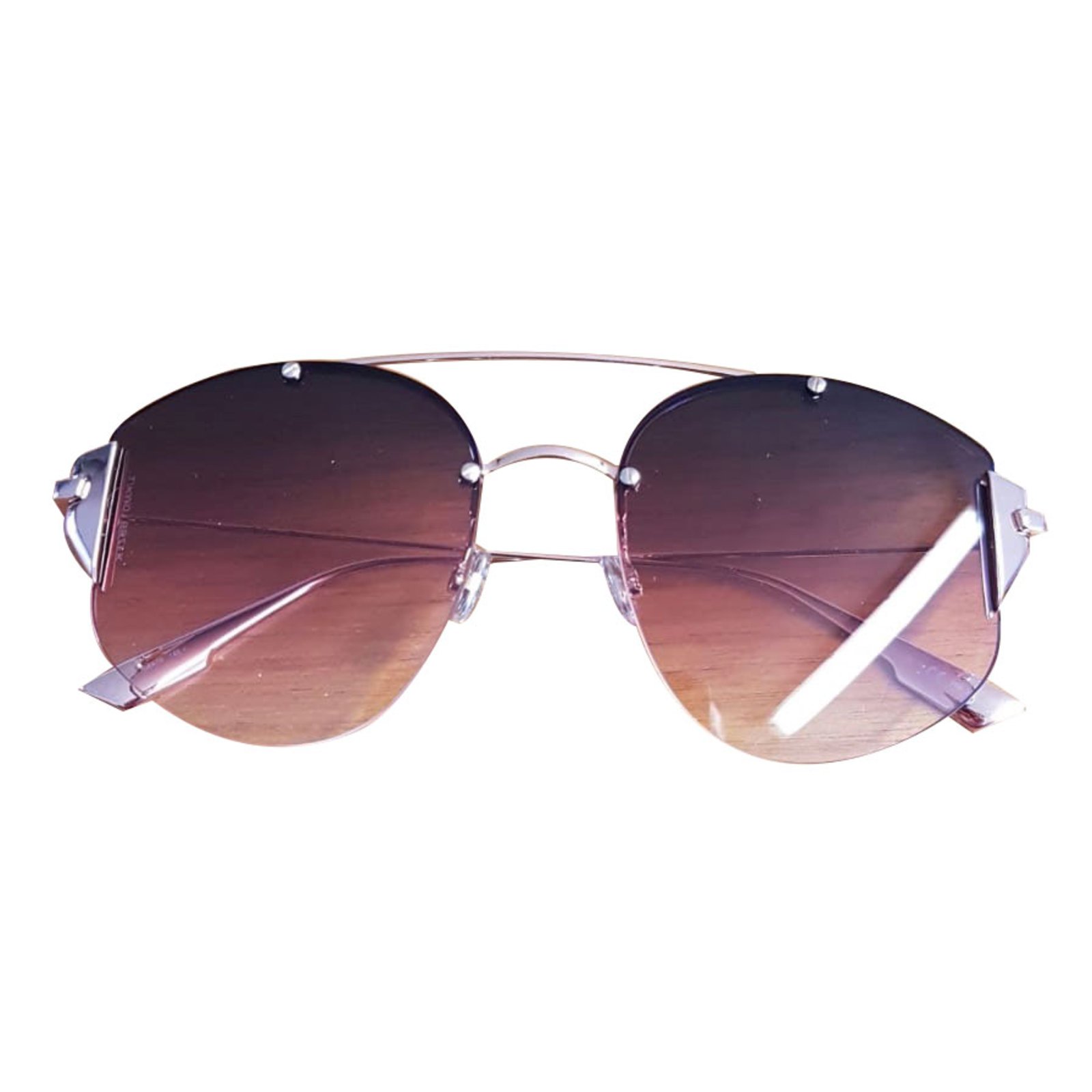 DIOR LUNETTES DIORSTRONGER STRONGER SUNGLASSES NEW DDB/FF Métal Rose ...