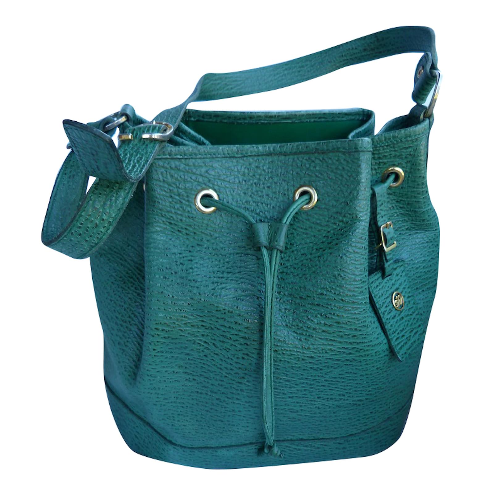 Longchamp Sacs à main Cuirs exotiques Vert ref.81593 - Joli Closet